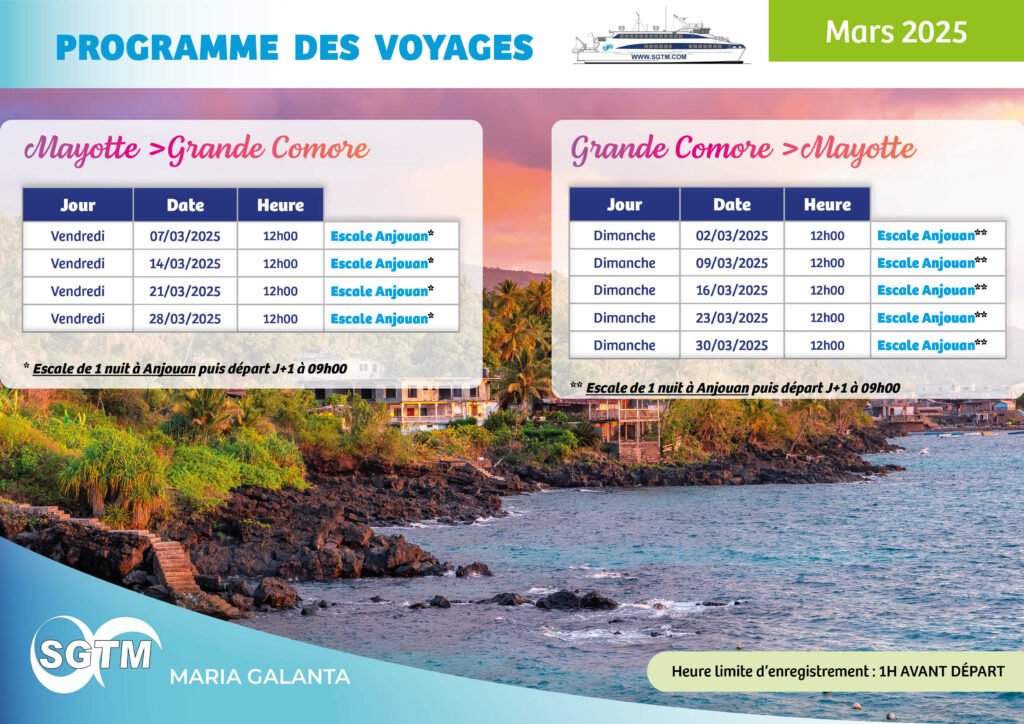 Programme des voyages - SGTM
